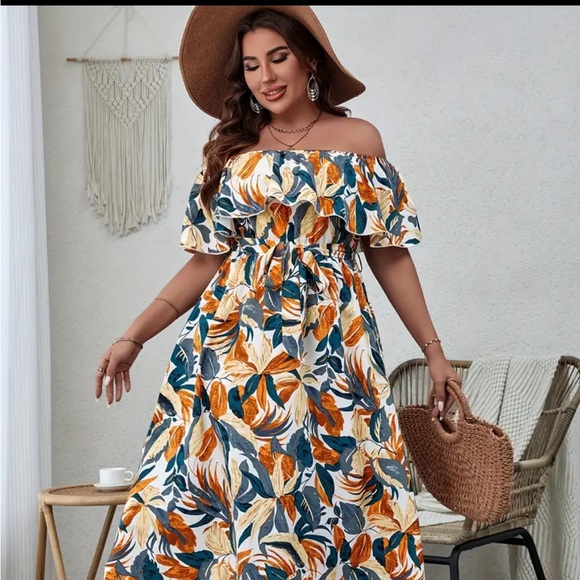 Dresses | Women Plus Size Bohemian Floral Print Summer Long Maxi ...
